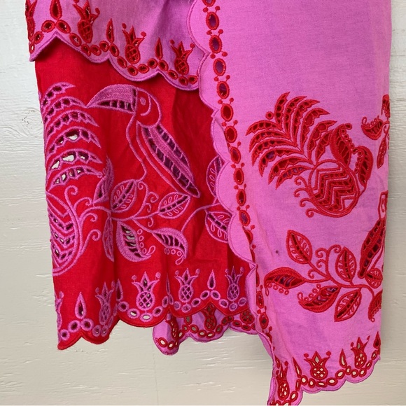 FARM Rio | Skirts | Farm Rio Red Palm Tree Richelieu Wrap Midi Skirt ...